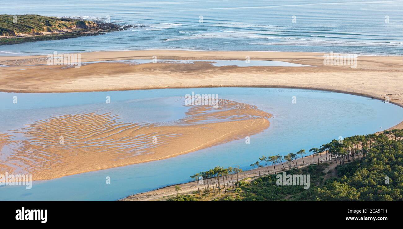 France, Vendee, Talmont Saint Hilaire, the Havre du Payre and the ...