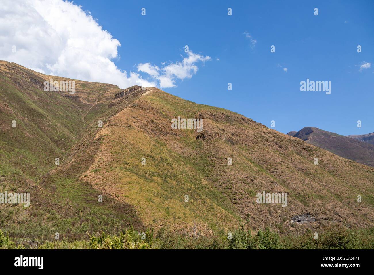 Landscape in the beautiful Tsehlanyane National Park, Leribe District ...