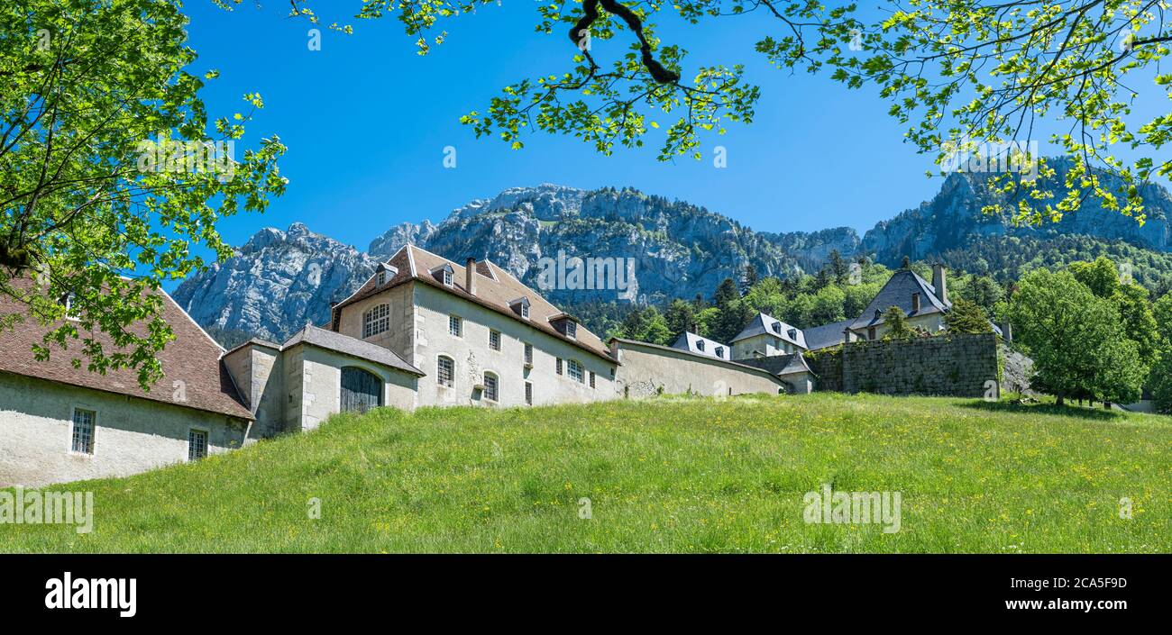 France, Isere, Chartreuse massif, Grande Chartreuse Monastery at the ...