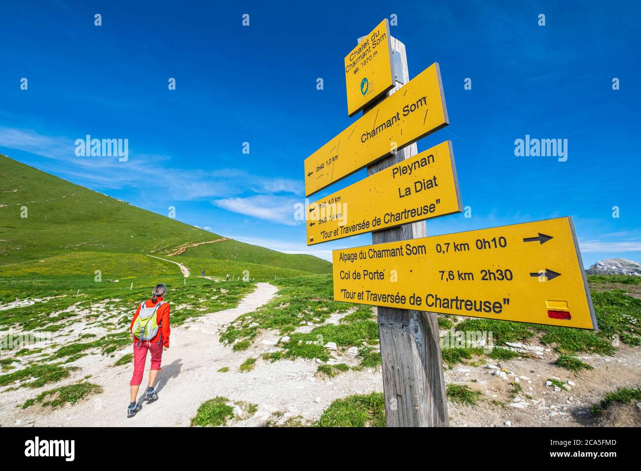 France, Isere, Chartreuse massif, Saint-Pierre de Chartreuse, hike to ...