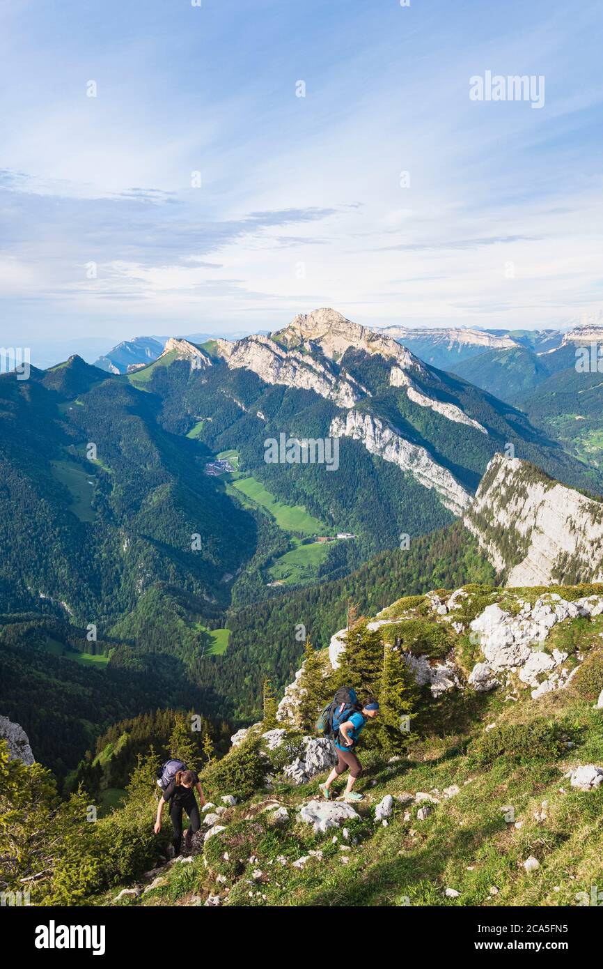 France, Isere, Chartreuse massif, Saint-Pierre de Chartreuse, hike to ...