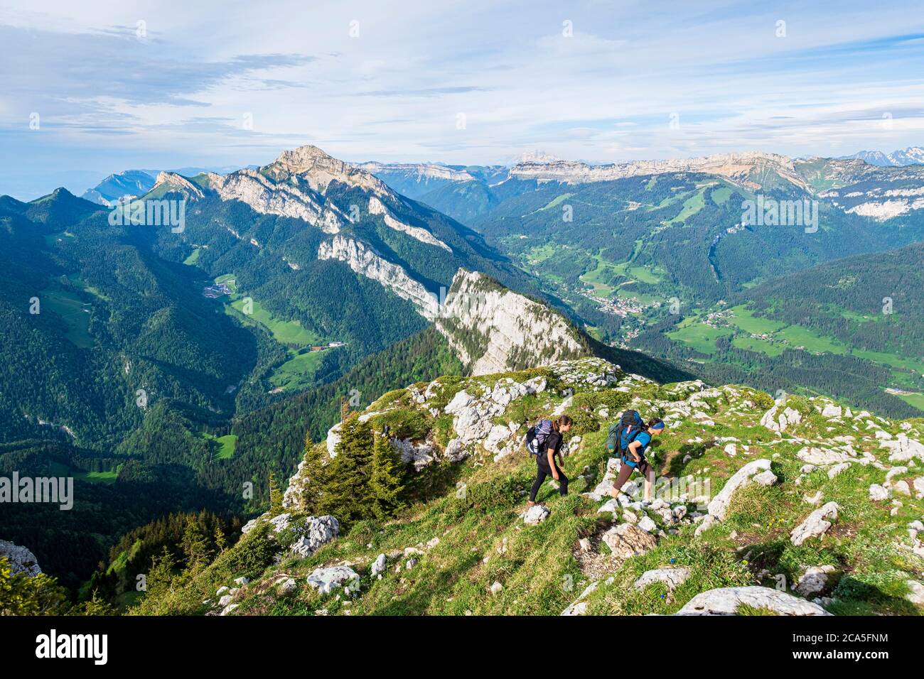 France, Isere, Chartreuse massif, Saint-Pierre de Chartreuse, hike to ...