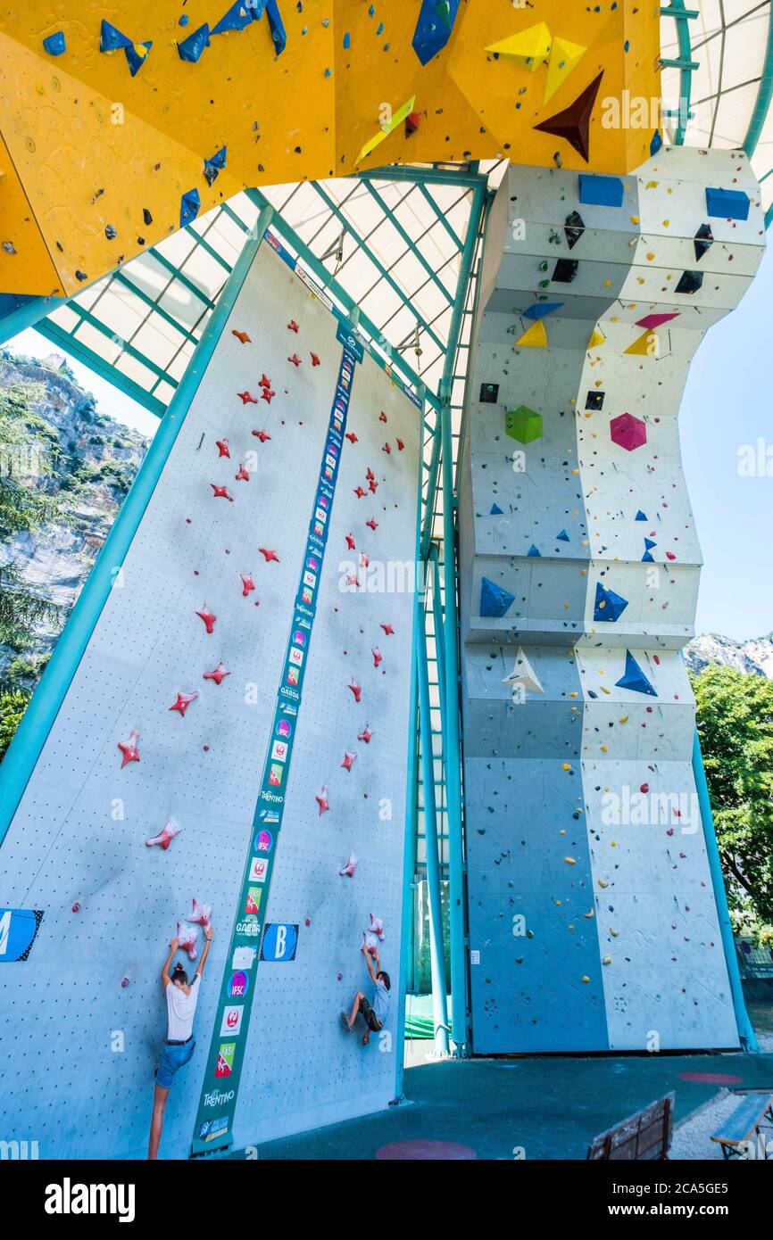 Italy, Venetia, lake Garda, Arco, climbing wall, world championships ...