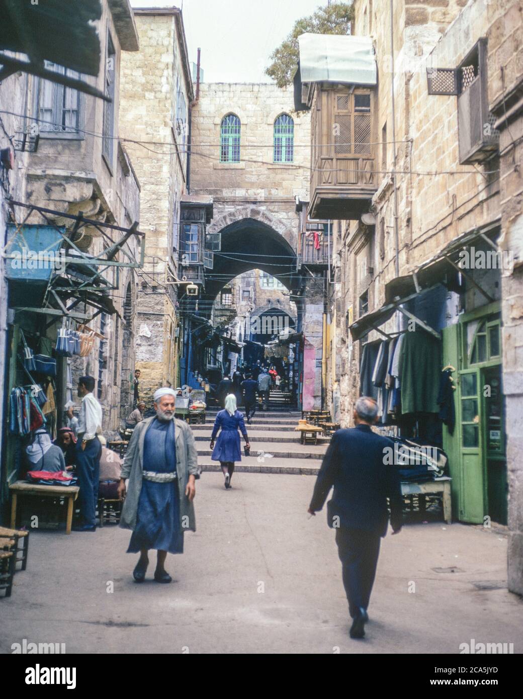 Jerusalem Street Scene in the Old City. Photographed November 1966 ...