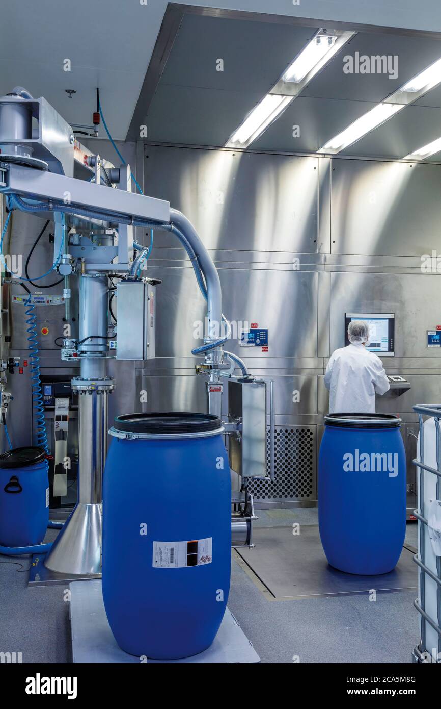 France, Tarn, Soual, Pierre Fabre Laboratories, interior of a ...