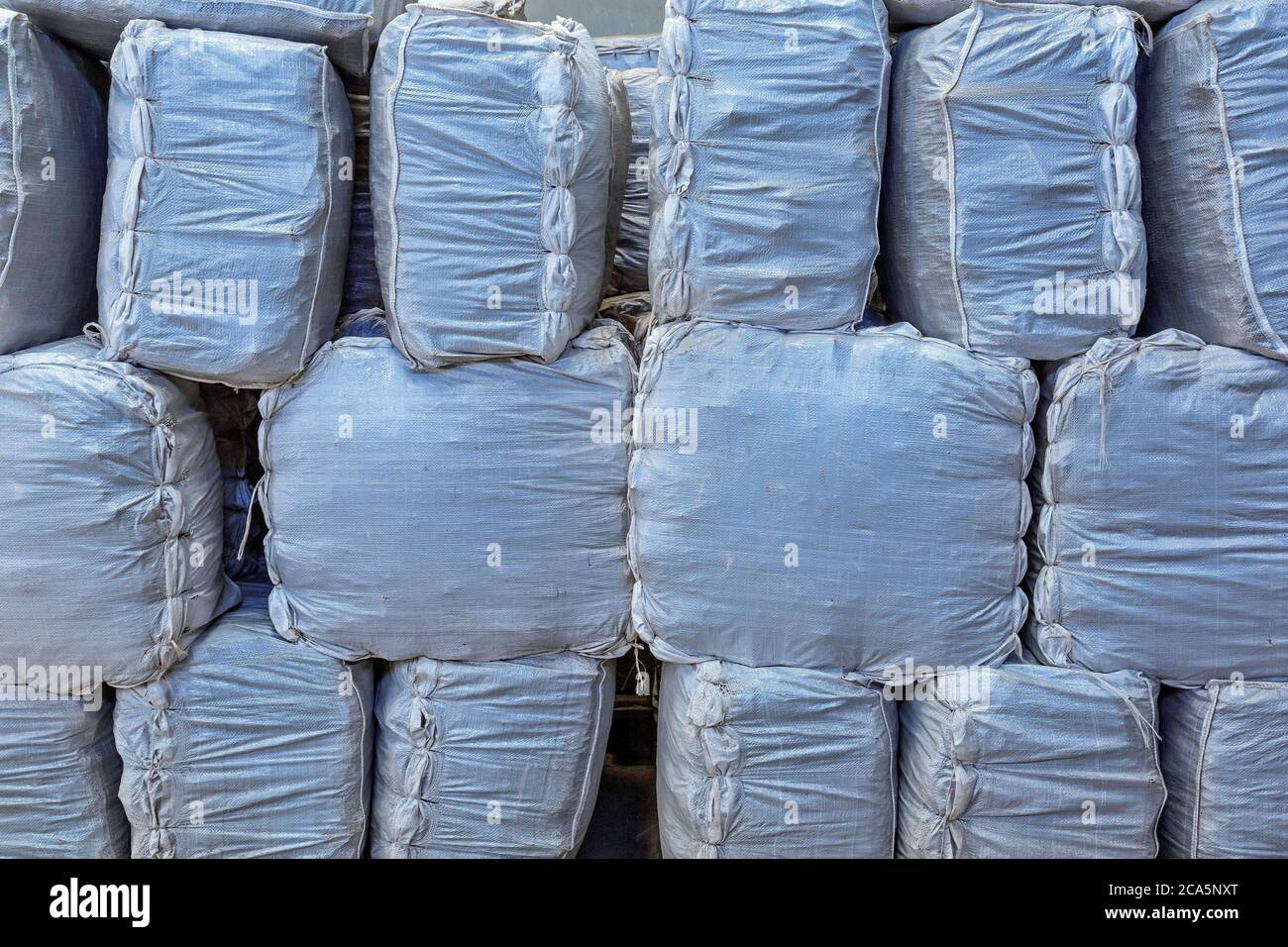 Turkey, Sakarya, Hendek, preparation of storage bags and storage in a ...