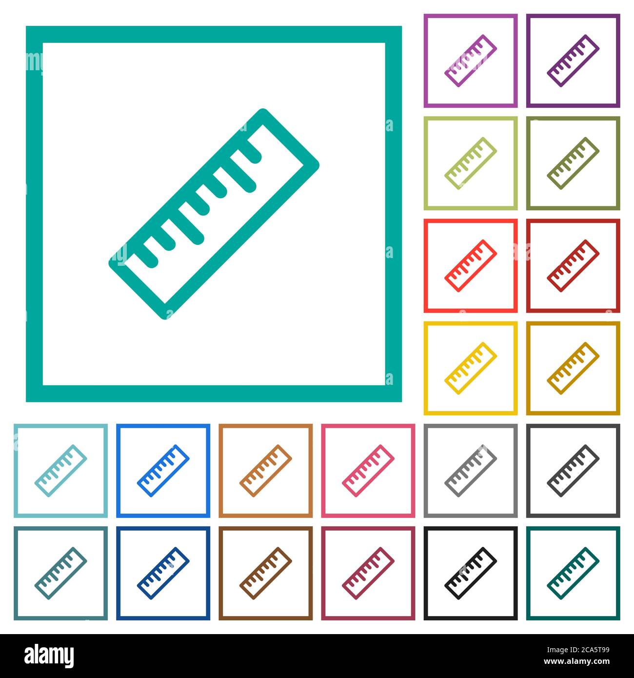 Rectangular ruler Cut Out Stock Images & Pictures - Alamy