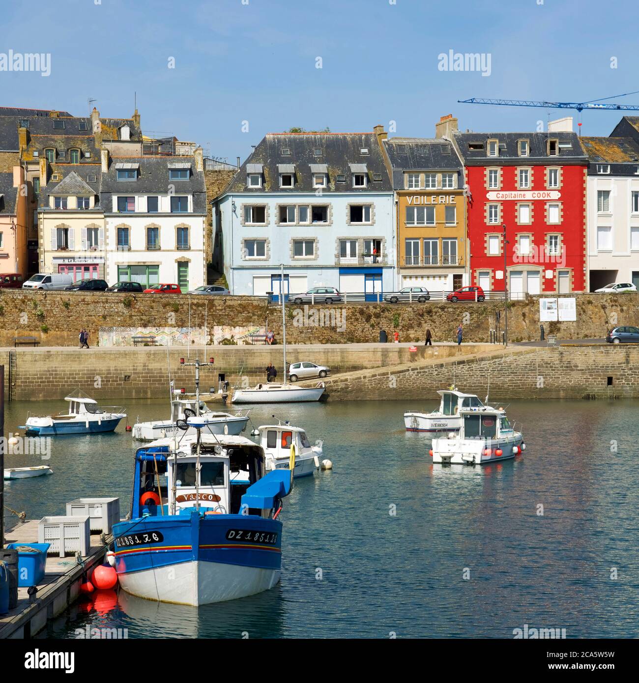 France, Finistere, Douarnenez, Rosmeur harbour Stock Photo - Alamy