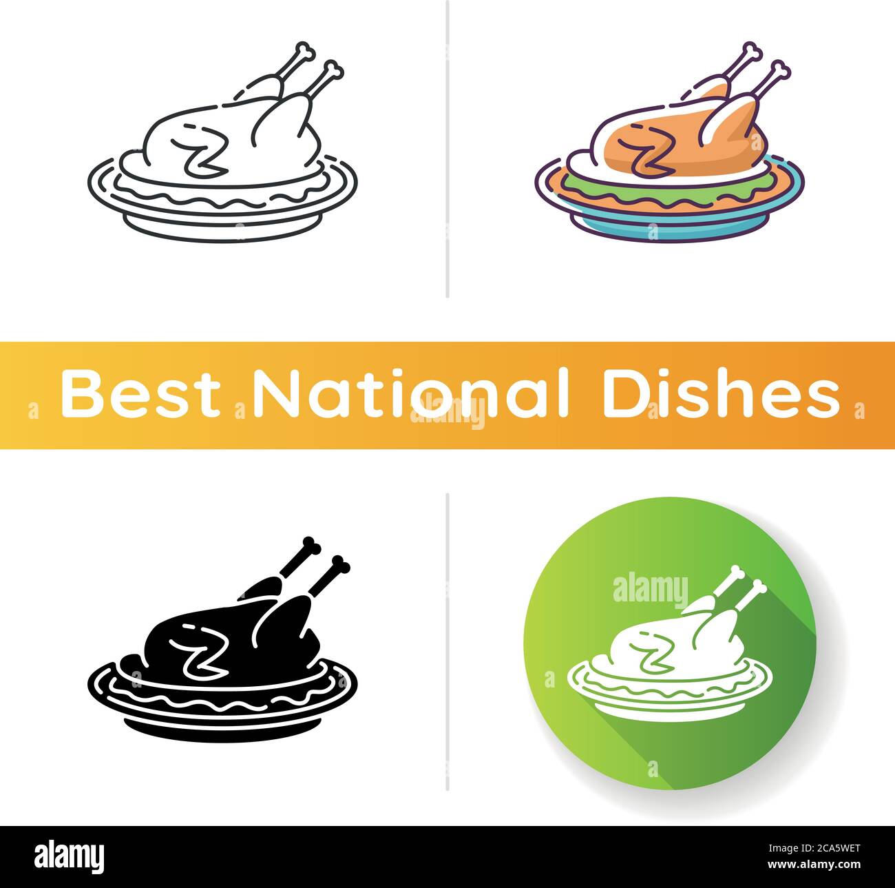 Peking duck icon. Whole roasted chicken with gravy for thanksgiving ...