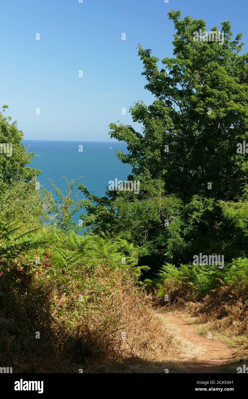 View of the sea from Petitor Stock Photo - Alamy