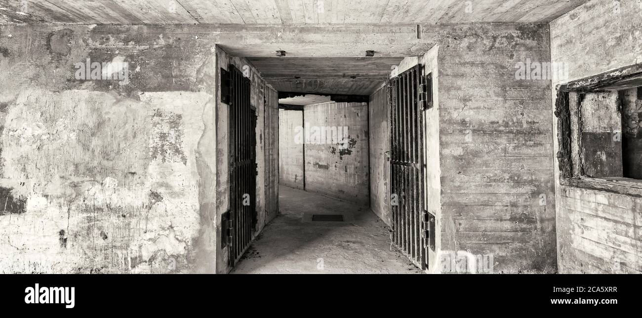 Old abandoned bunker, Cape Spear Bunker, Avalon Peninsula, Newfoundland ...