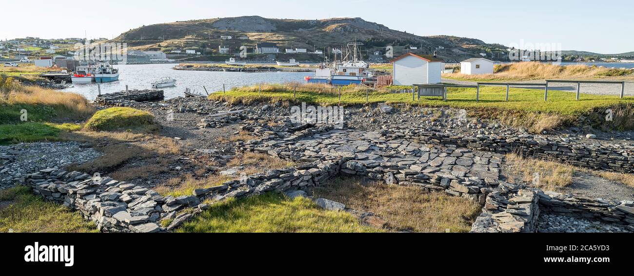 View of ruined castle, Ferryland, Colony of Avalon, Avalon Peninsula ...