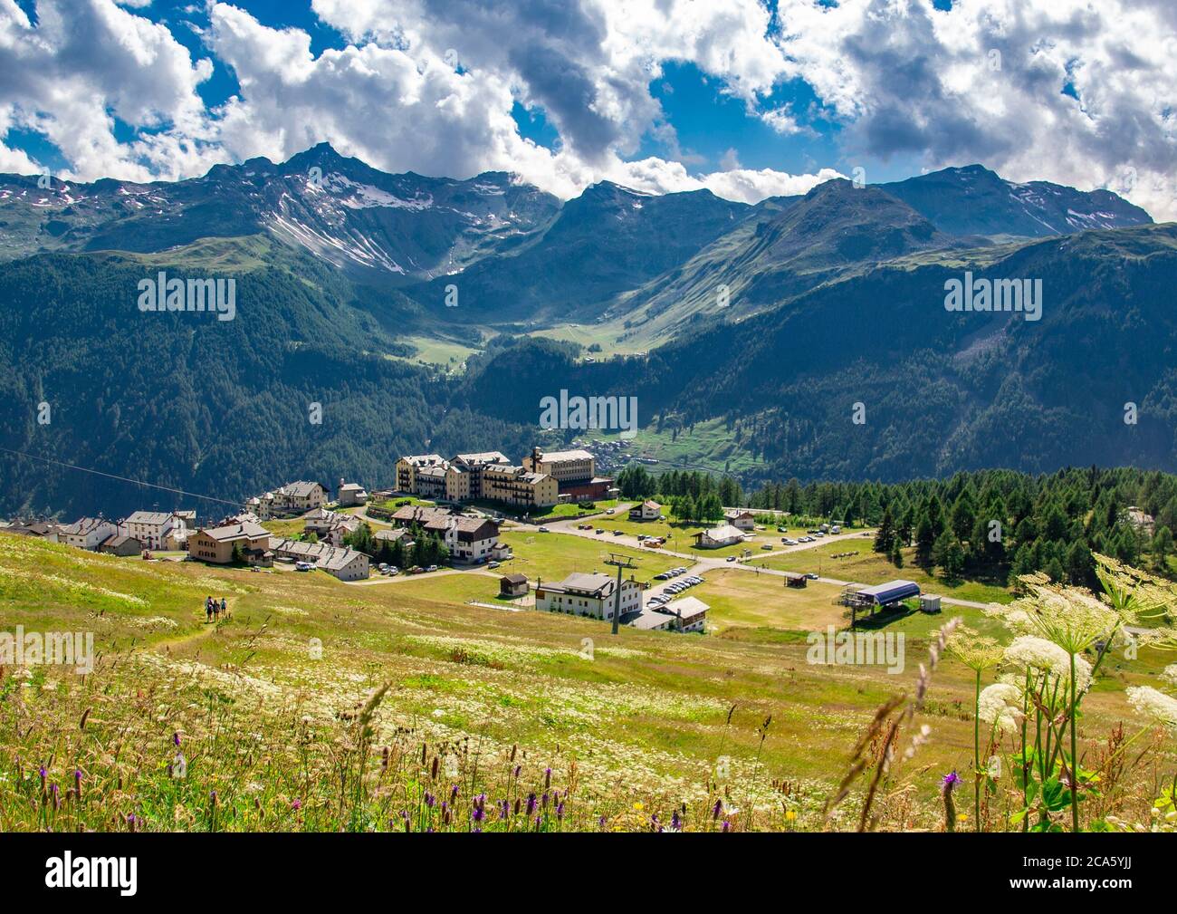 Panorama - Alpe Motta - Valle Spluga Stock Photo - Alamy