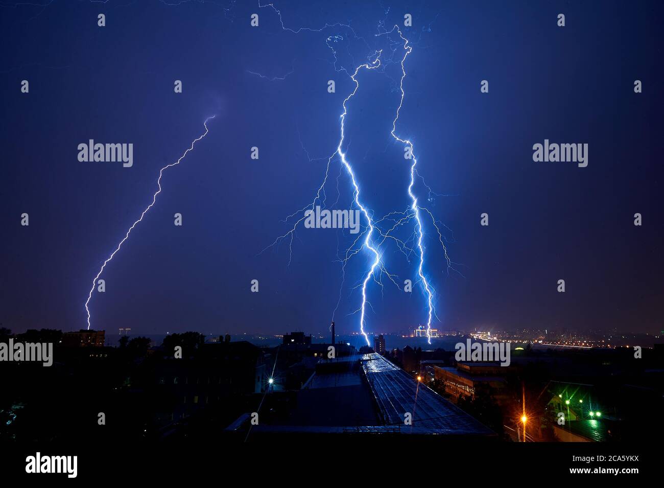 A stop sign at night Stock Photo - Alamy