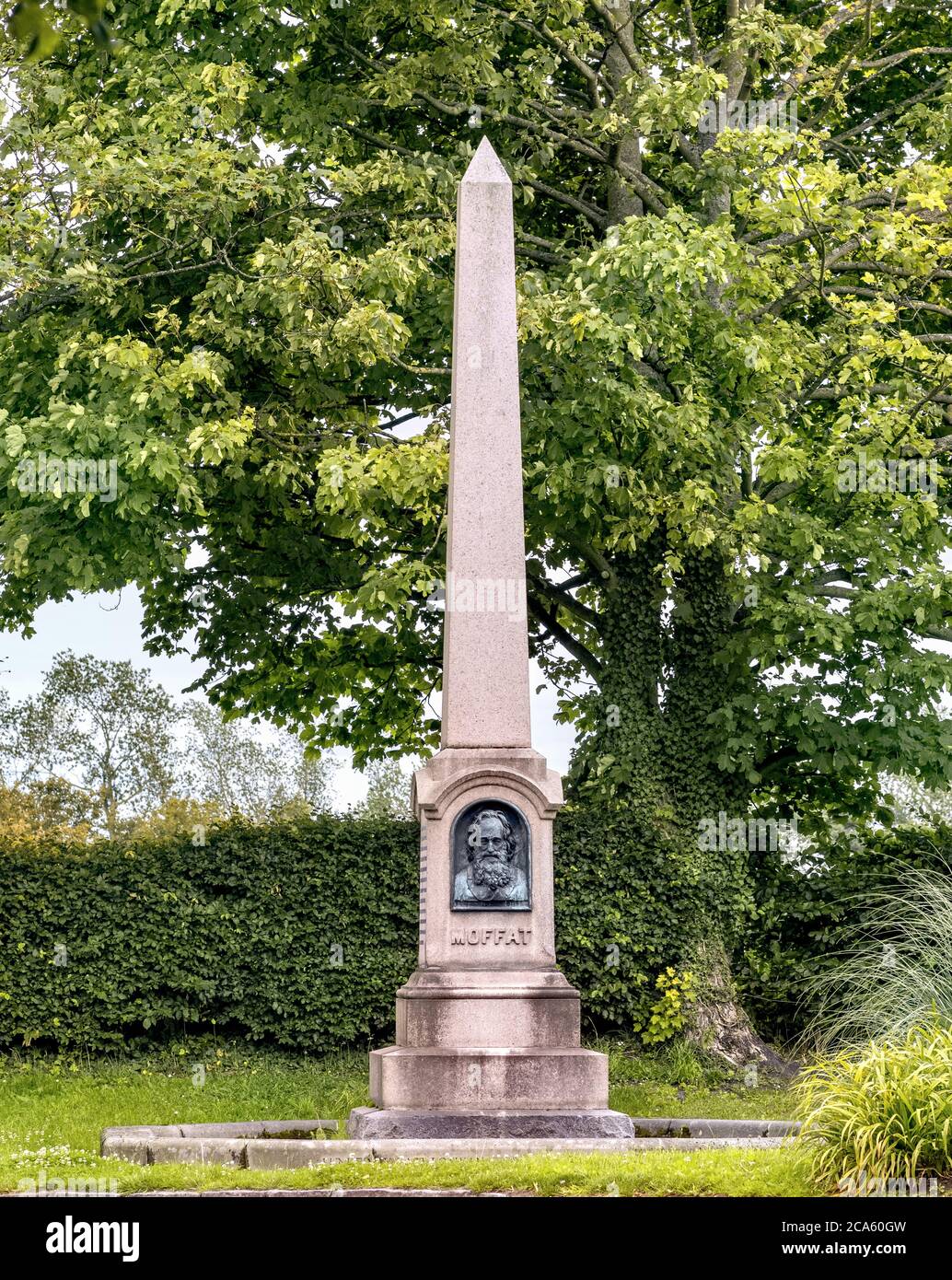 Robert Moffat memorial, Ormiston, East Lothian, Scotland, UK Stock ...