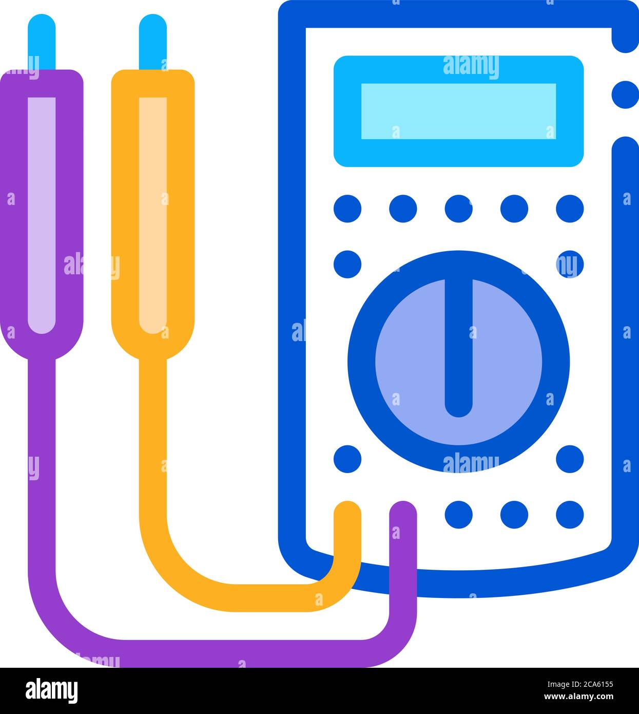 ammeter tool icon vector outline illustration Stock Vector Image & Art ...