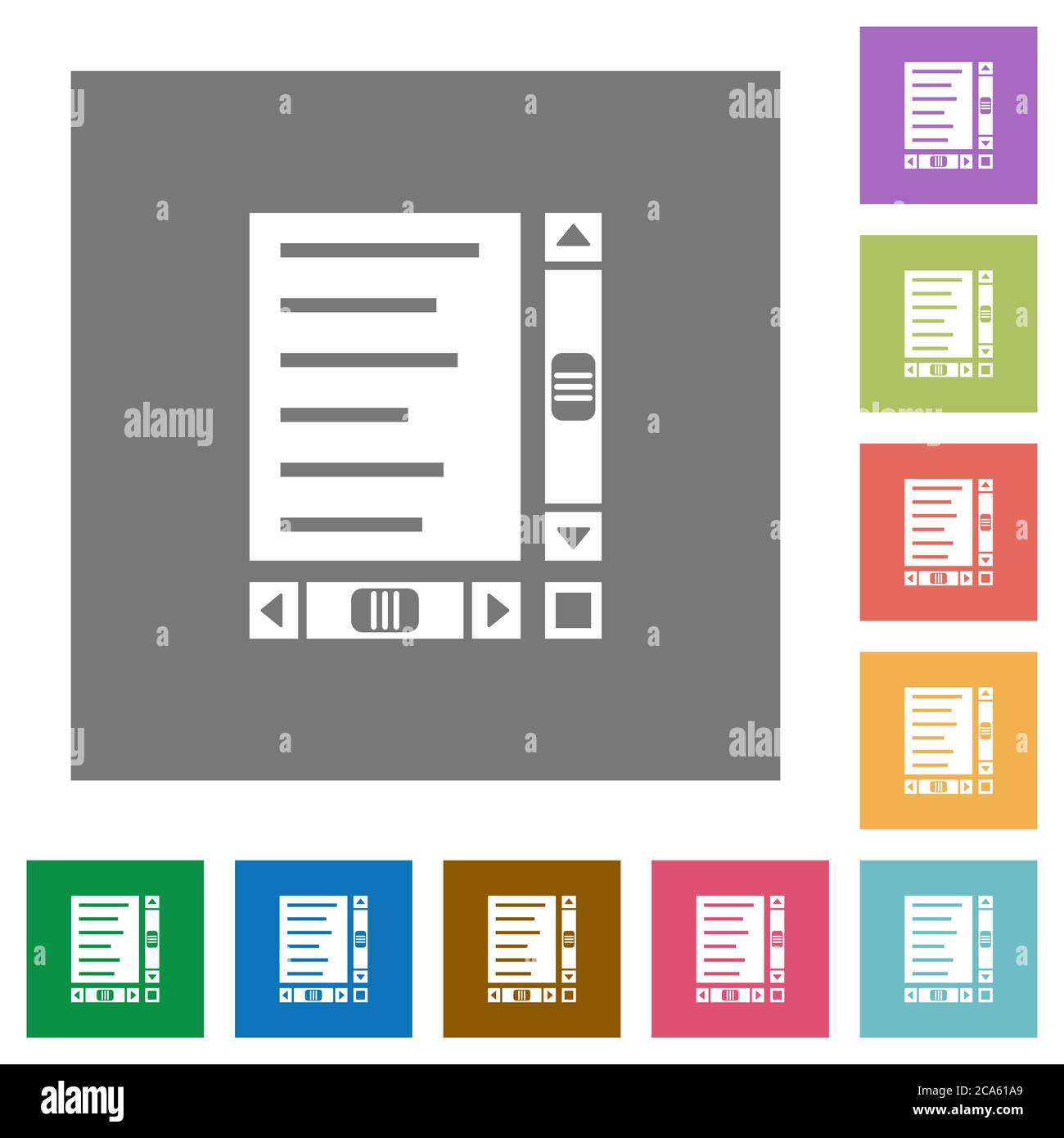 Scrollbarscrollbar Stock Vector Images - Alamy