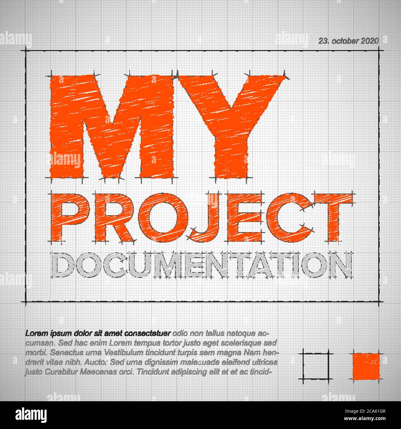 Modern Vector abstract cover template for construction project as a ...