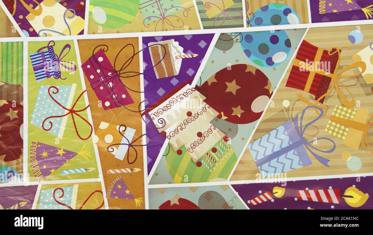 Gift paper or wallpaper, used in decorative box, style, texture, scene ...