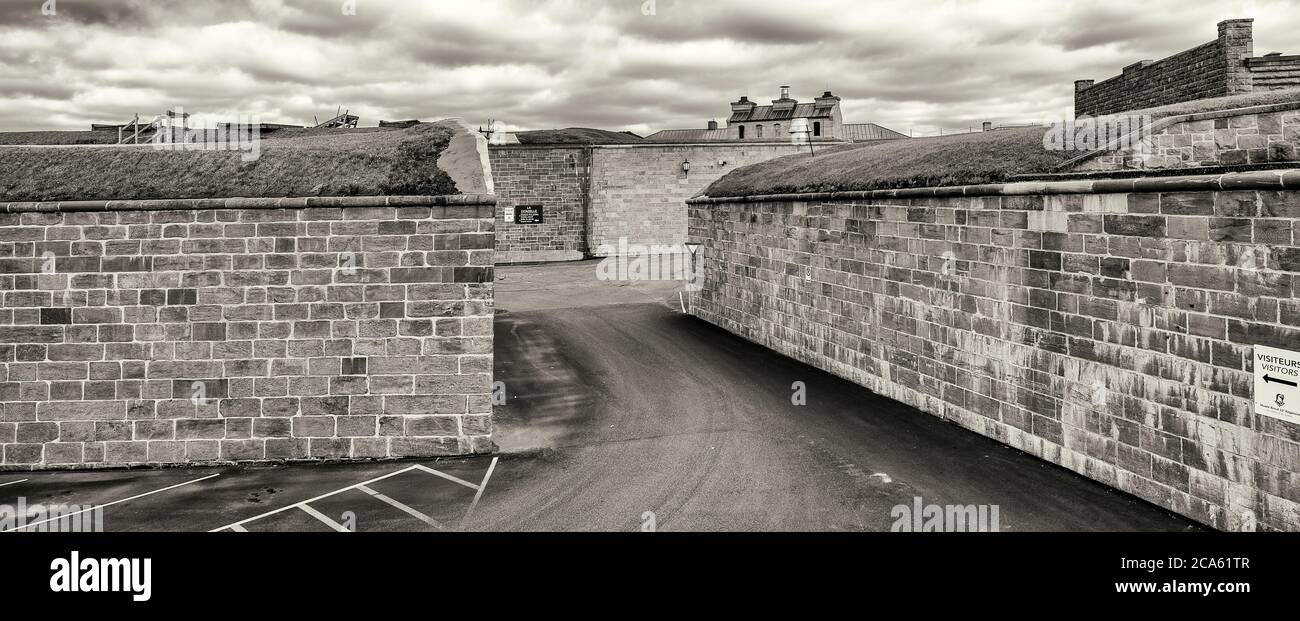 Cityscape of Citadel, Old Quebec, Quebec Provence, Canada Stock Photo ...