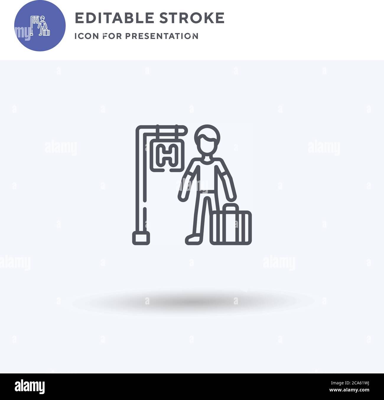 Tourist icon vector, filled flat sign, solid pictogram isolated on ...