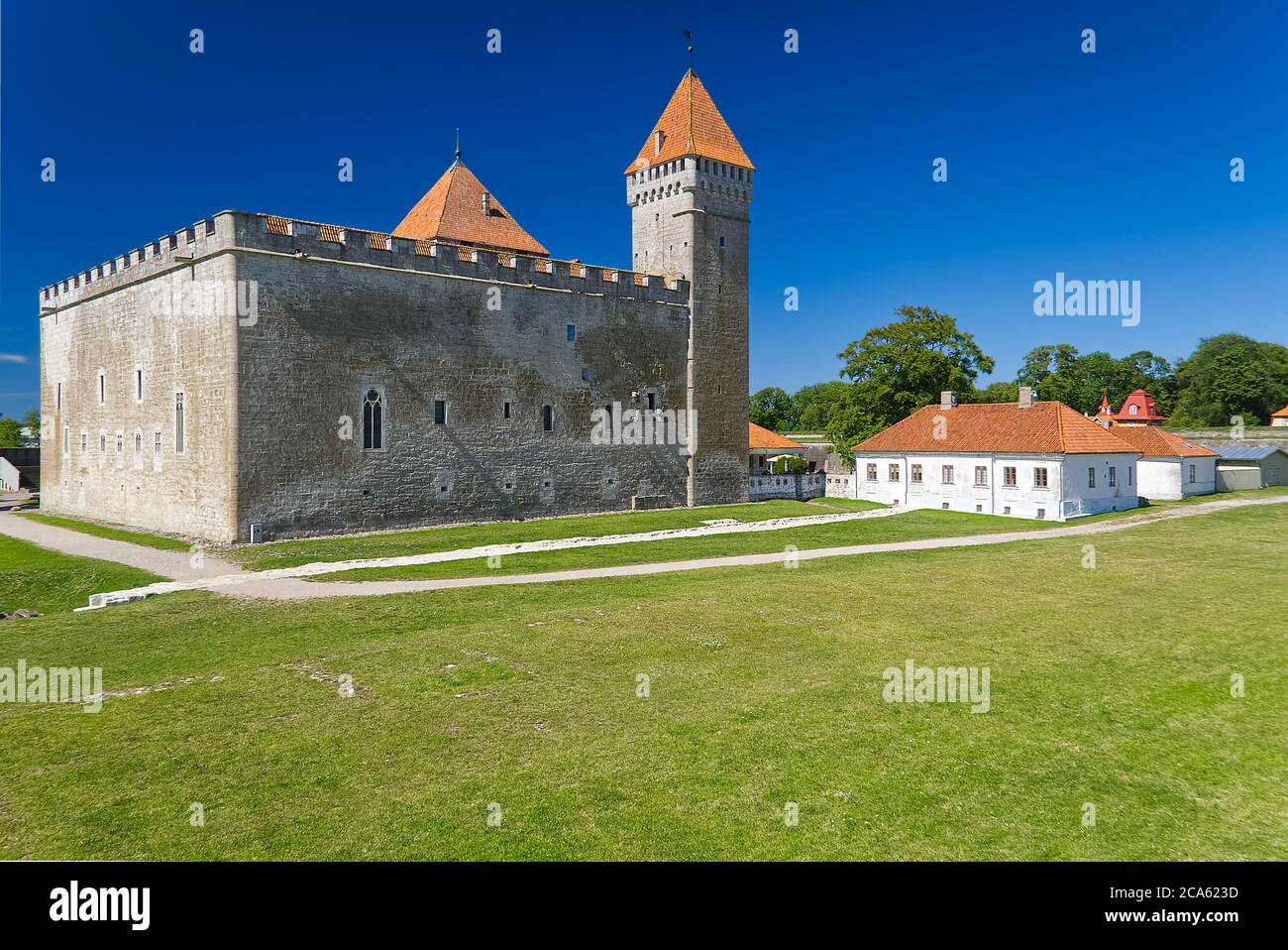 Saaremaa island Castle, Estonia, bishop castle. Fortifications of ...