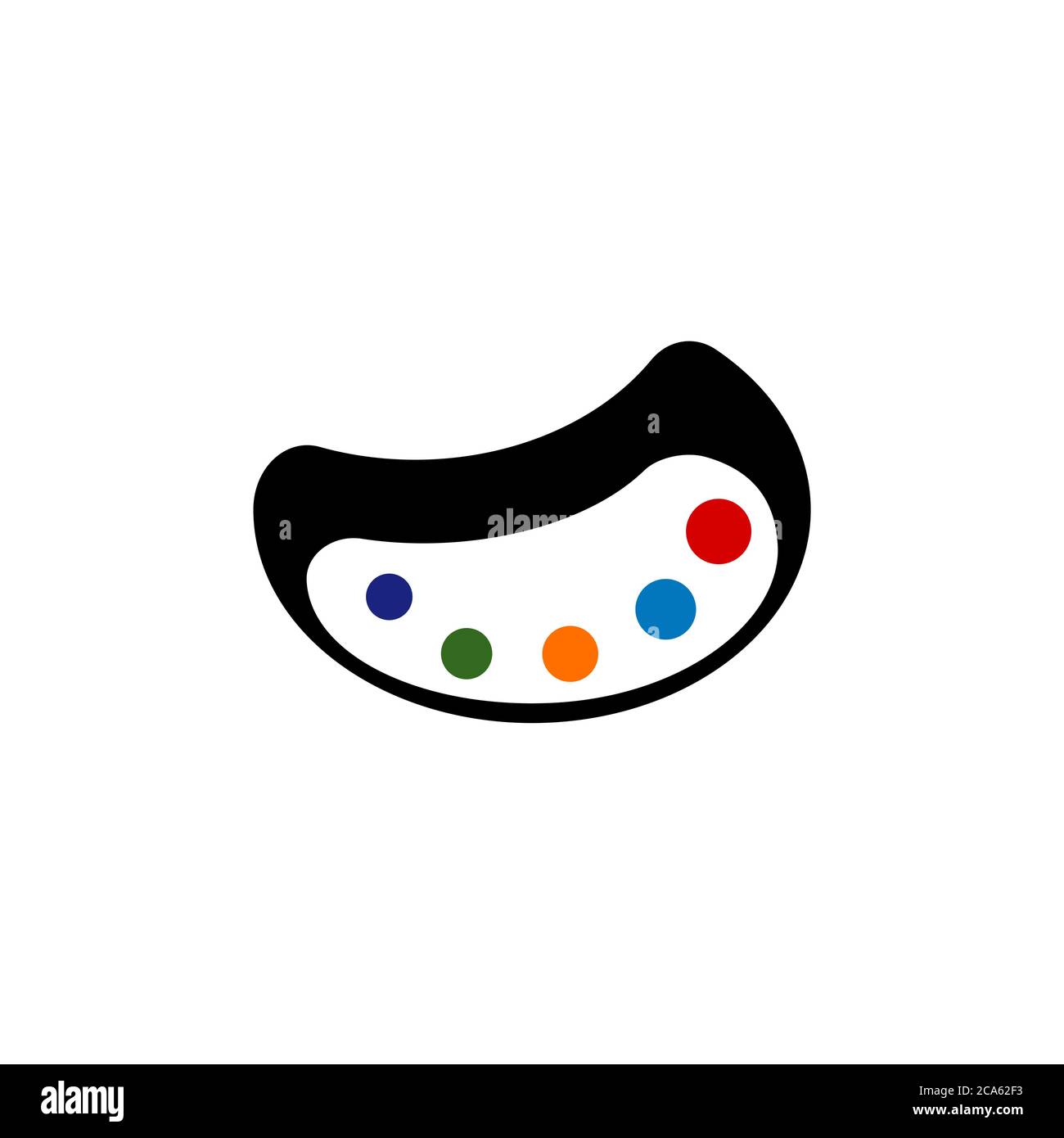 painting palette vector logo icon design template illustration Stock ...