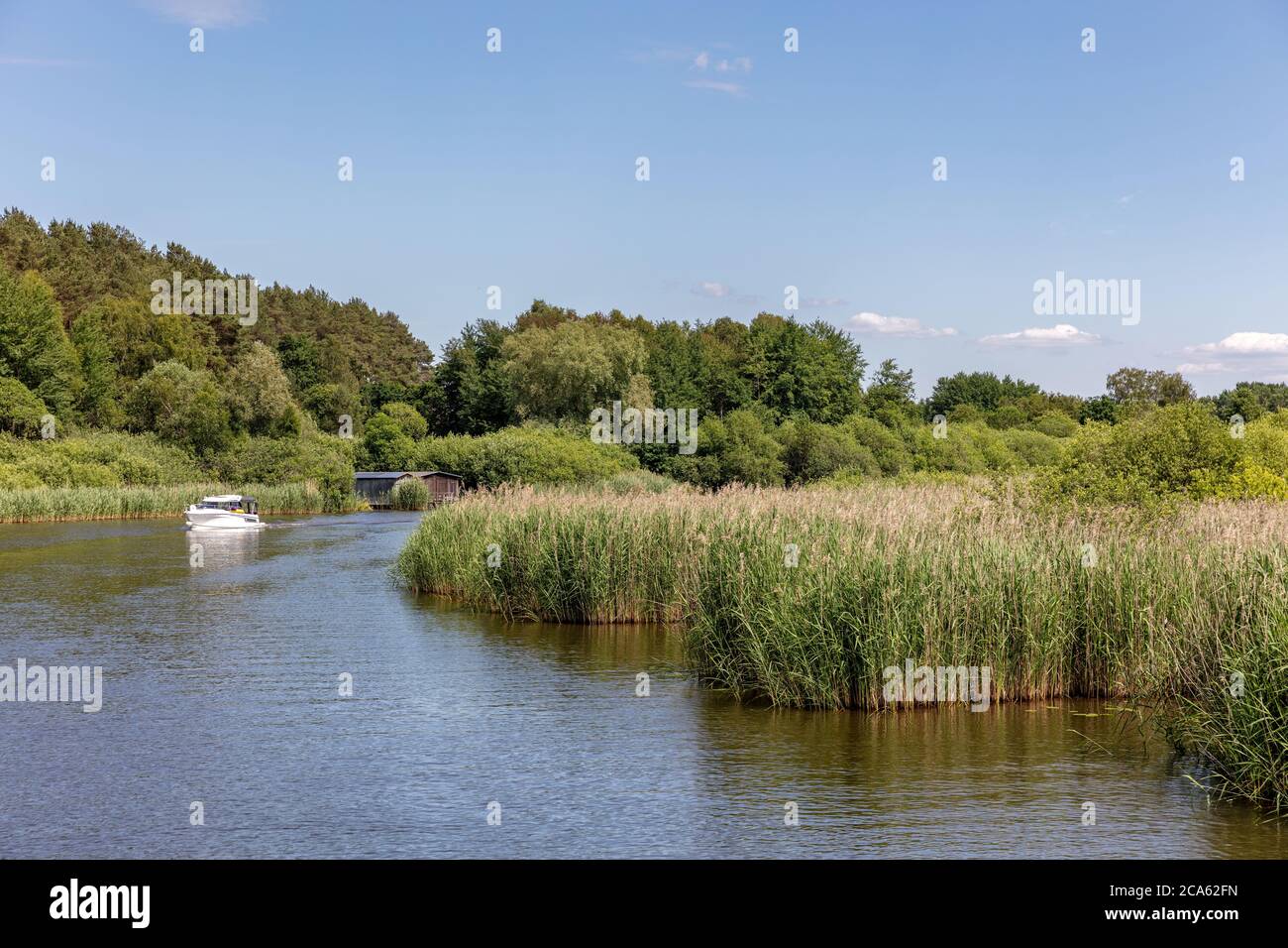 river Elde in the Mecklenburg Lake District, Germany Stock Photo - Alamy