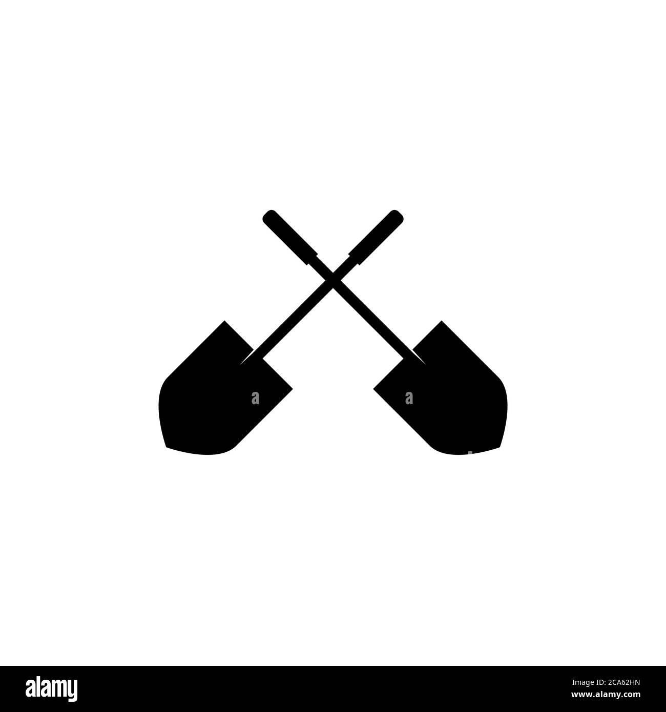 shovel vector logo icon design template illustration Stock Vector Image ...