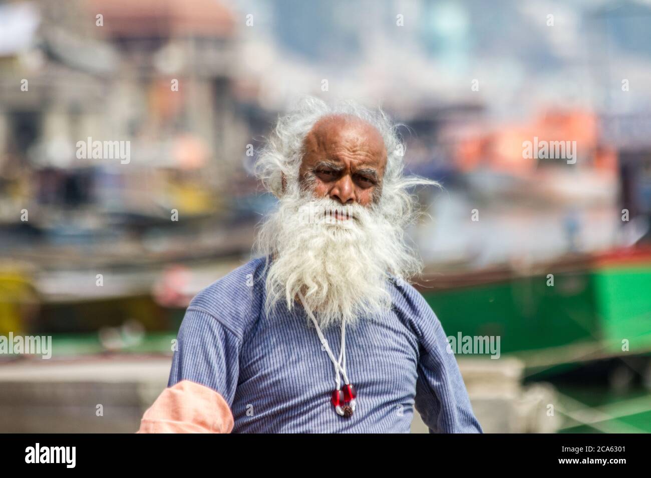 Daily activities of men in Varanasi, India Stock Photo - Alamy