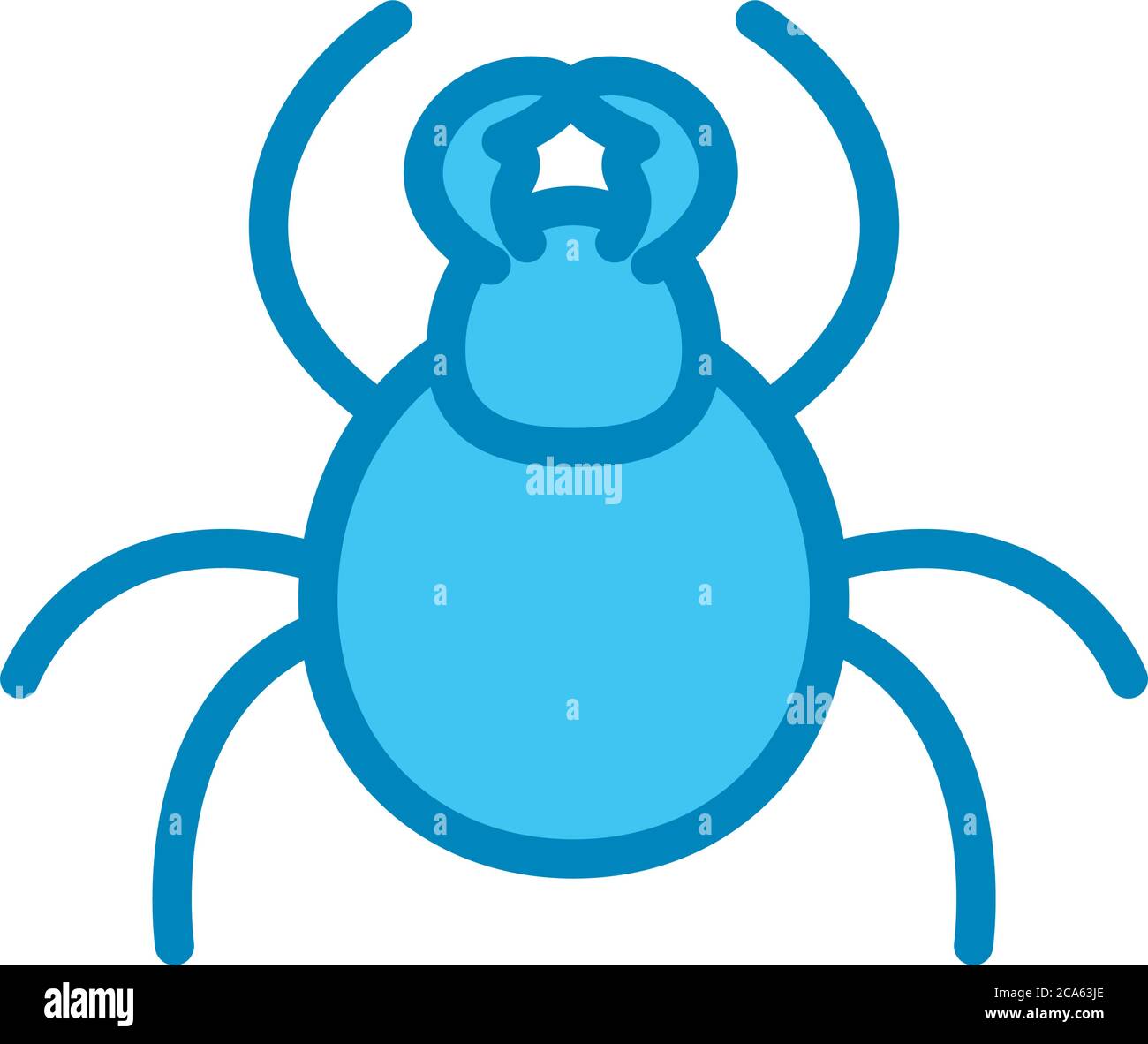 Bug line and gradient style icon design of Insect pest infestation ...