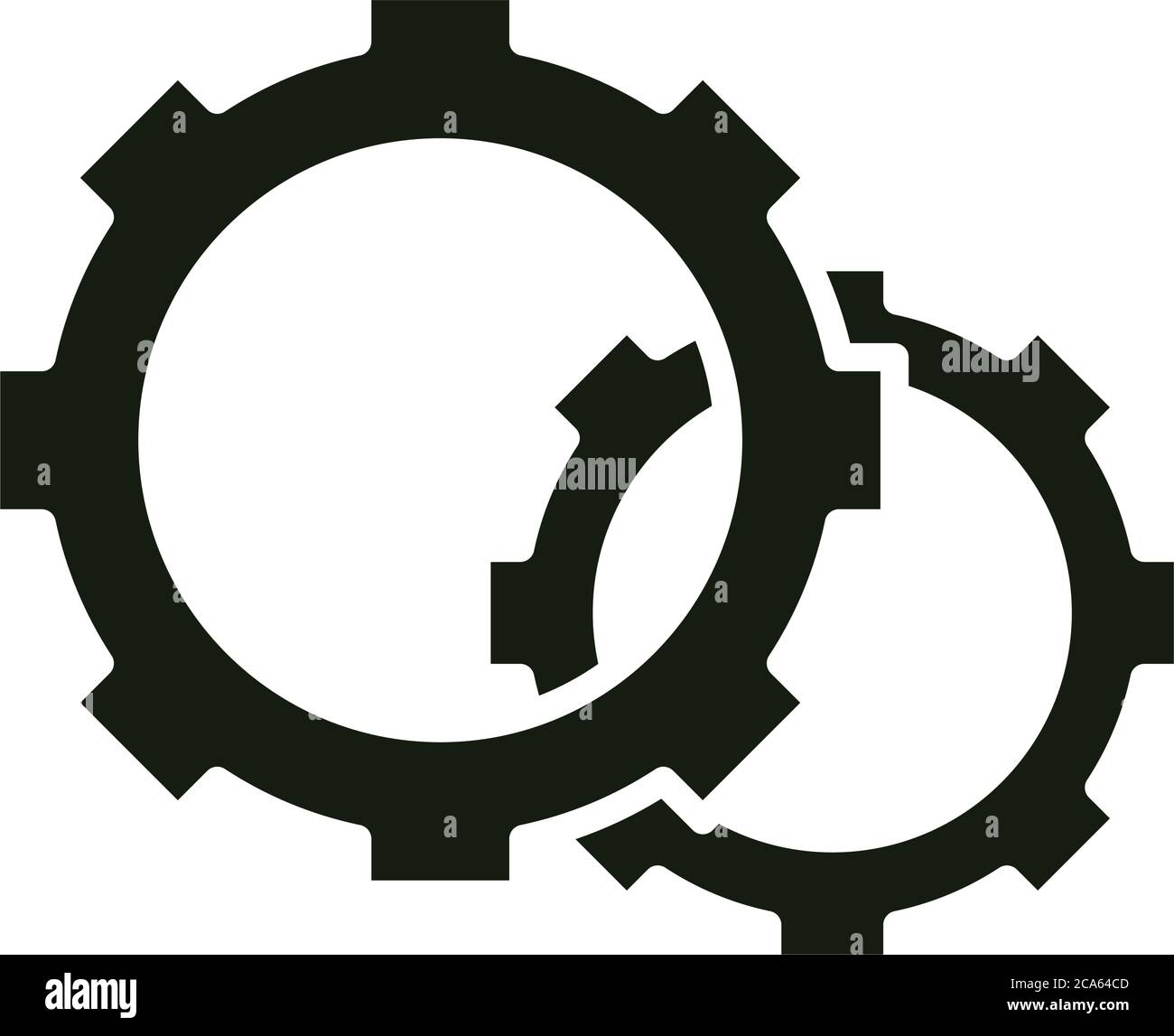 Mobile Application Settings Web Button Menu Digital Silhouette Style