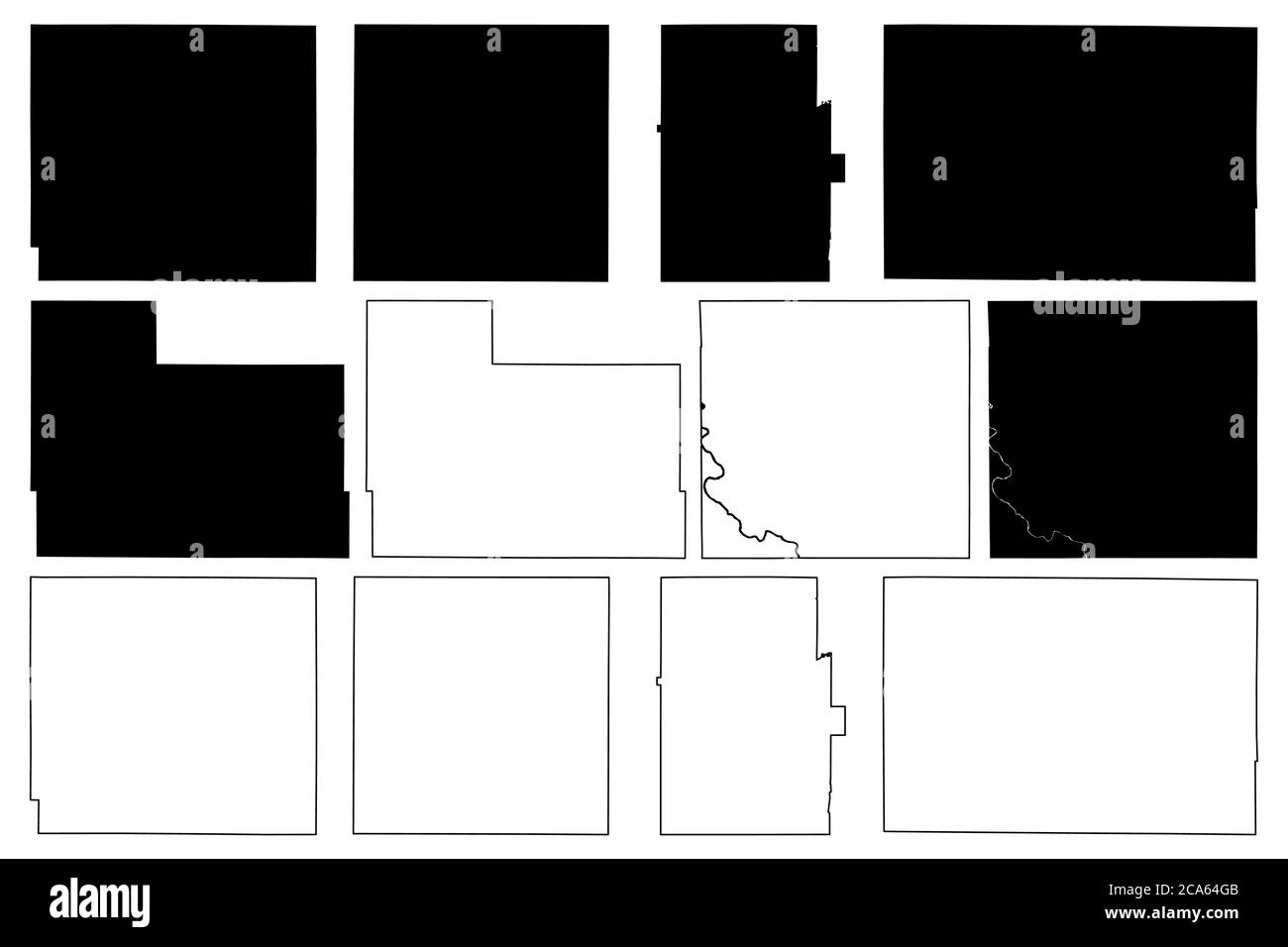 Dickinson map Stock Vector Images - Alamy