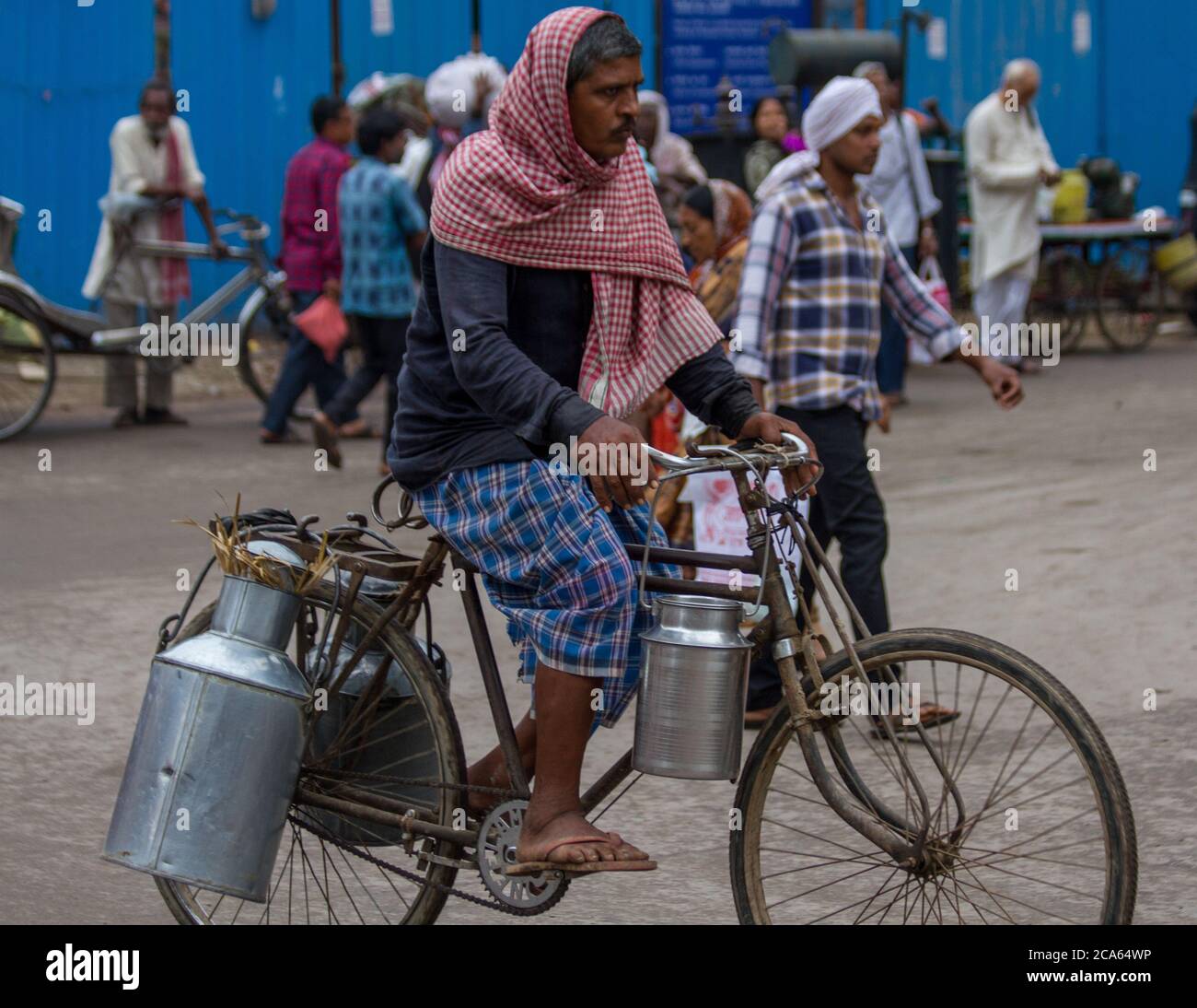 Daily activities of men in Varanasi, India Stock Photo - Alamy