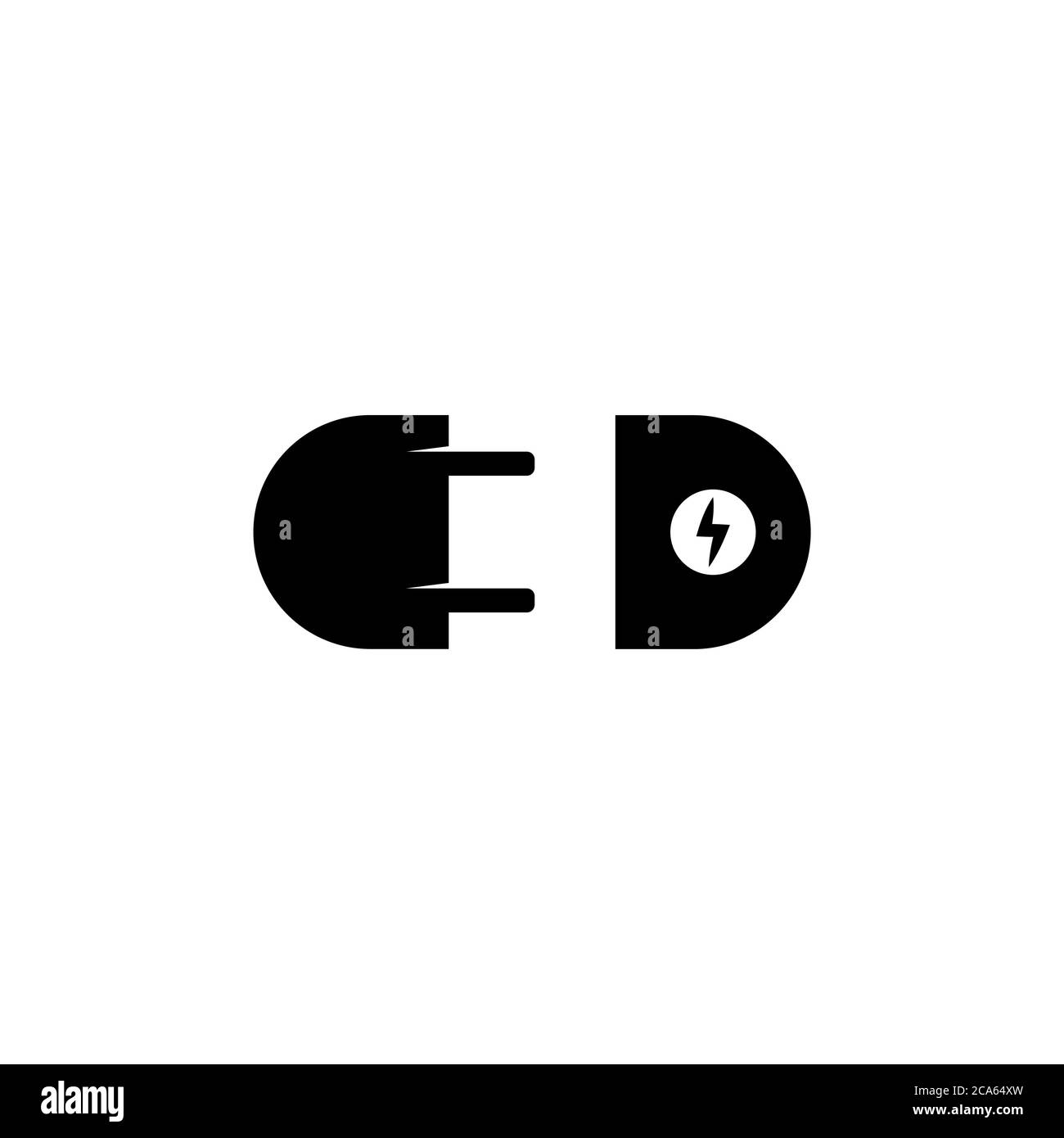 electric socket vector logo icon design template illustration Stock ...