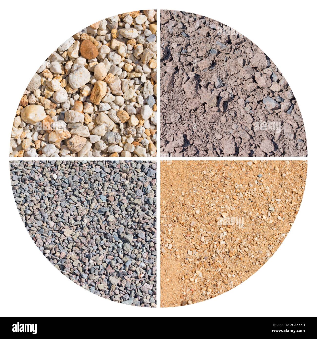 Pile building sand construction Cut Out Stock Images & Pictures - Alamy