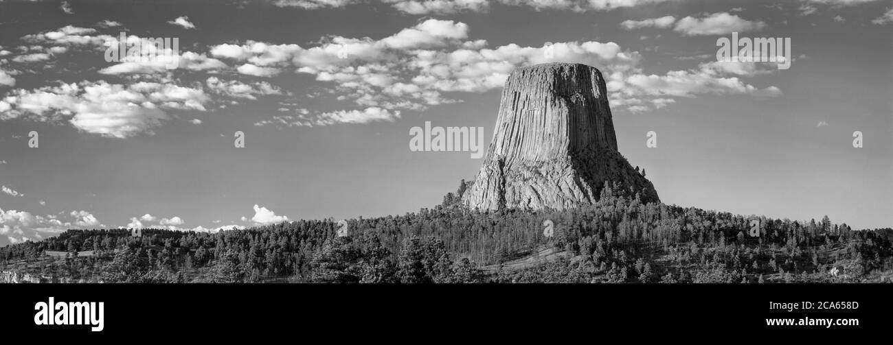 Devils Tower, Devils Tower National Monument, Wyoming, USA Stock Photo ...