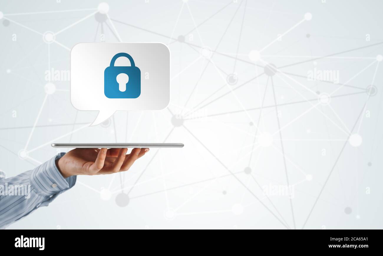 Security application icon Stock Photo - Alamy