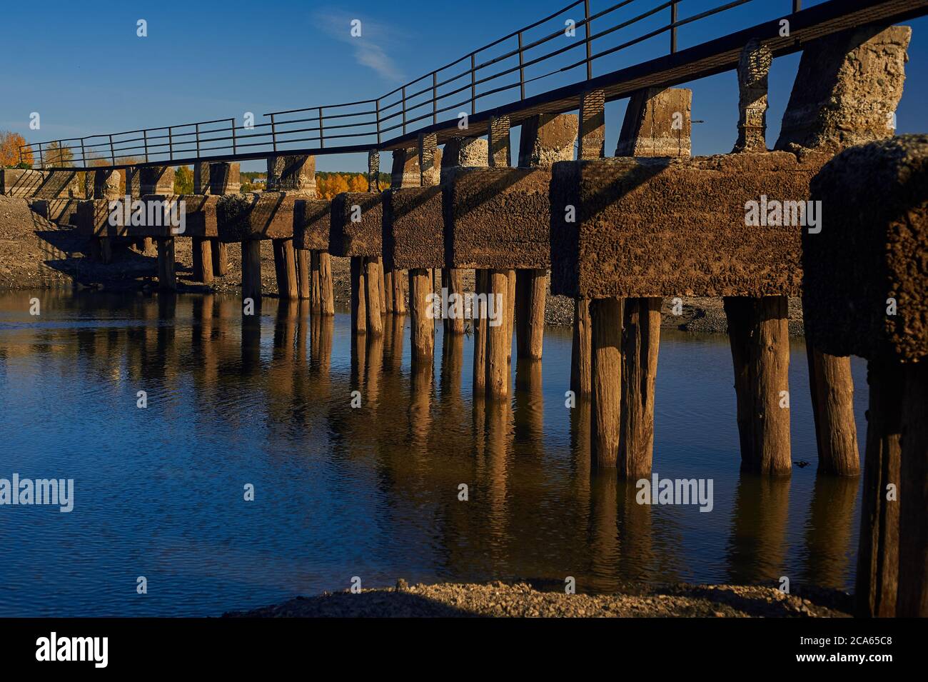 A bridge over a body of water Stock Photo - Alamy
