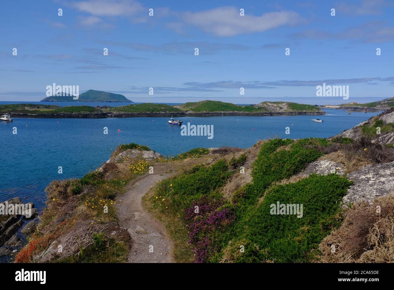 Walking the Kerry Way in 2019 in count Kerry in the south of Ireland ...