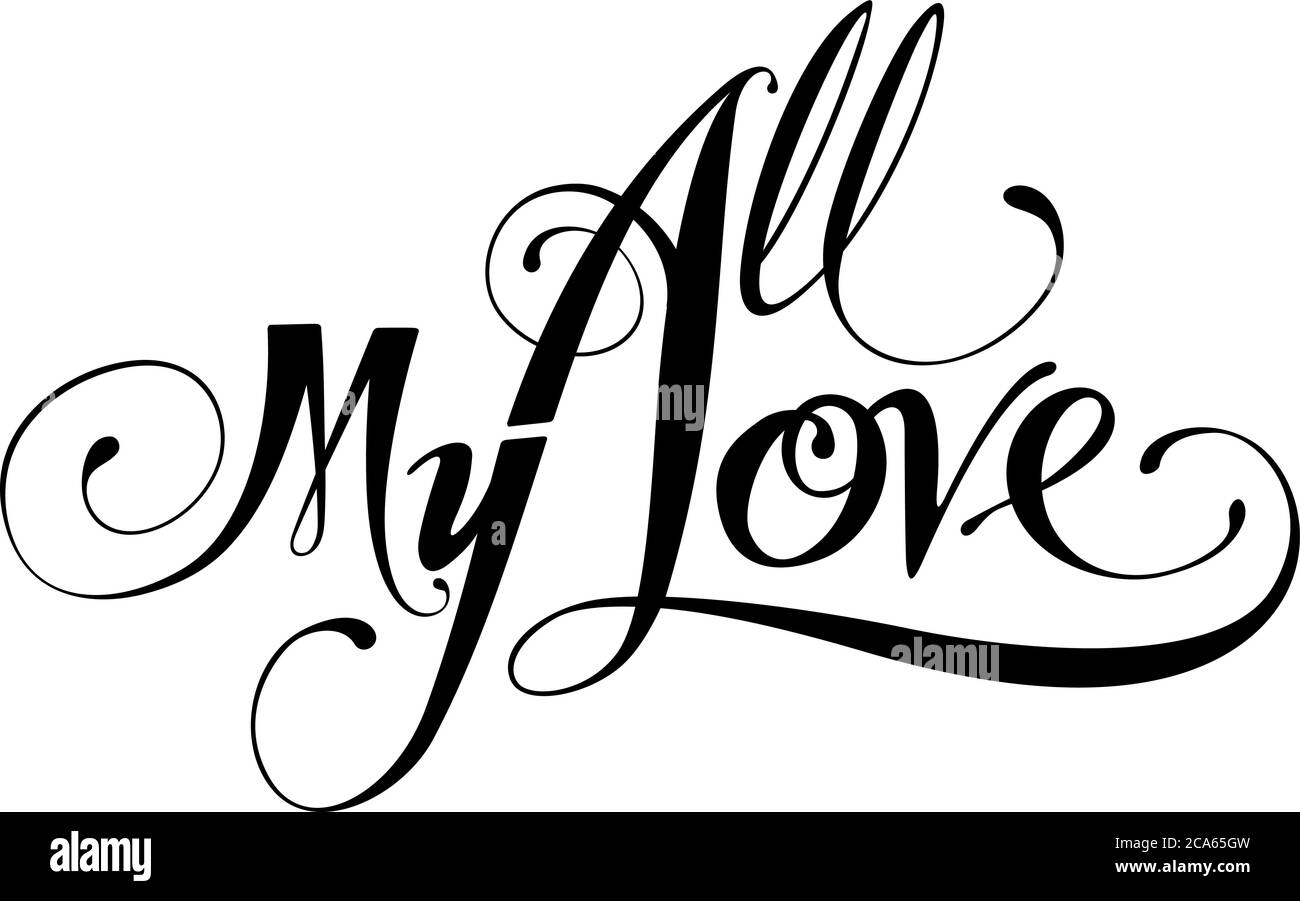 Custom calligraphy text Stock Vector Image & Art - Alamy