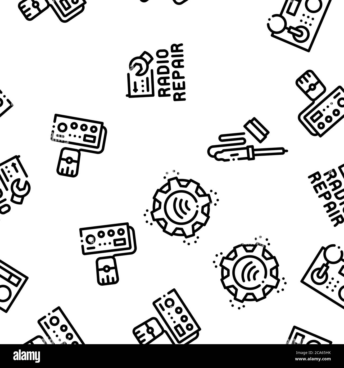 Radio antenna repair Stock Vector Images - Alamy