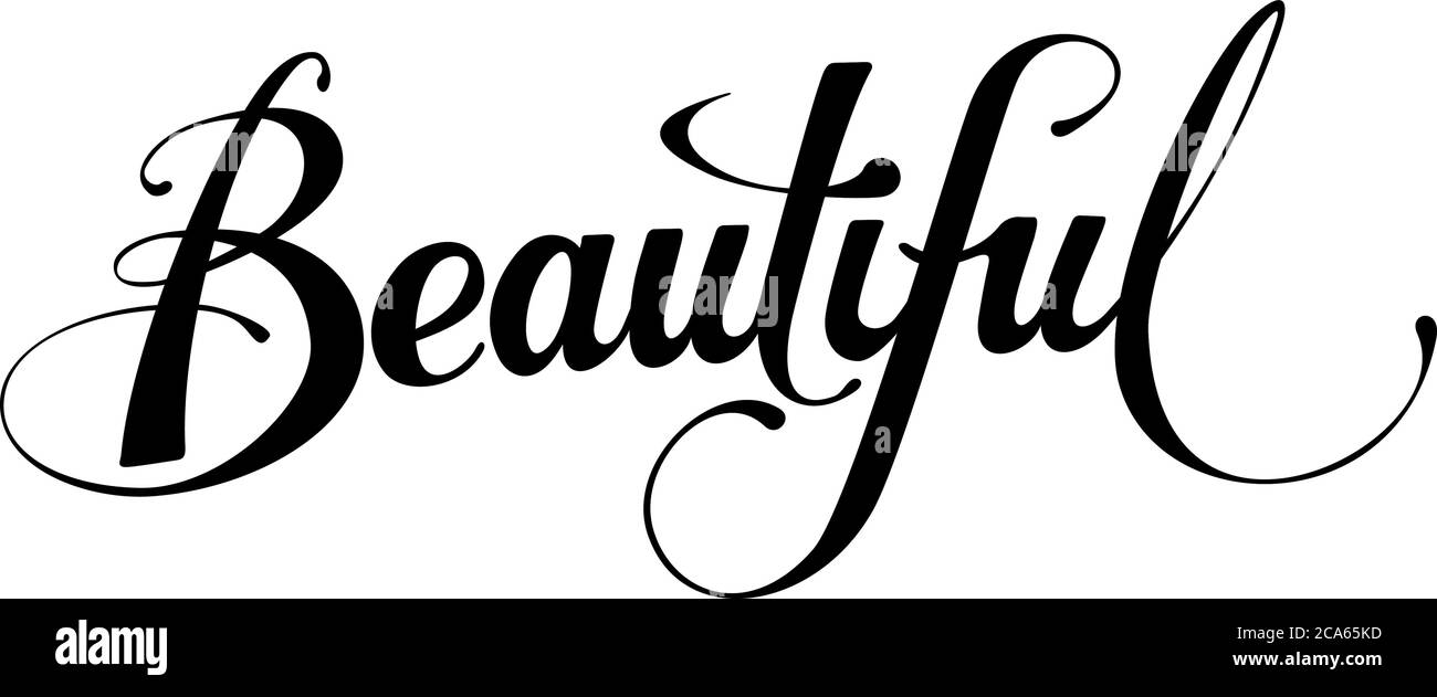 Custom calligraphy text Stock Vector Image & Art - Alamy