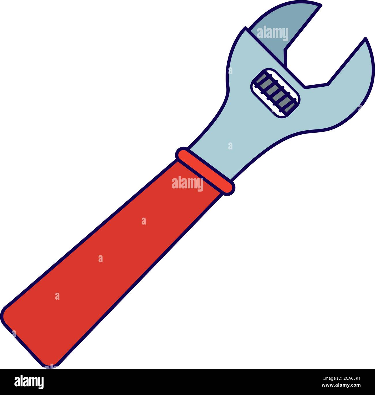 wrench key tool isolated icon vector illustration design Stock Vector ...