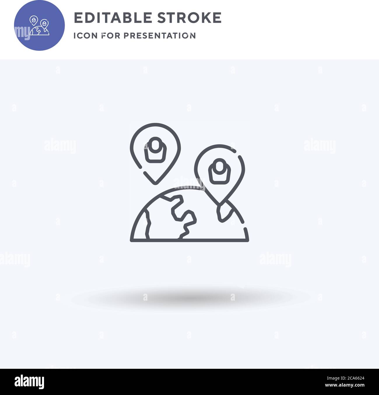 Long Distance icon vector, filled flat sign, solid pictogram isolated ...