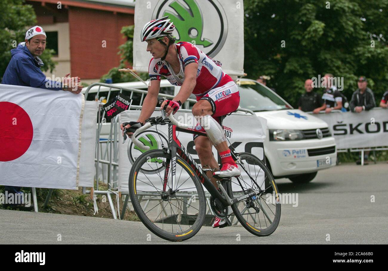 Gatis Smukulis During the Tour de France 2013, Stage 18- Gap – L'Alpe d ...