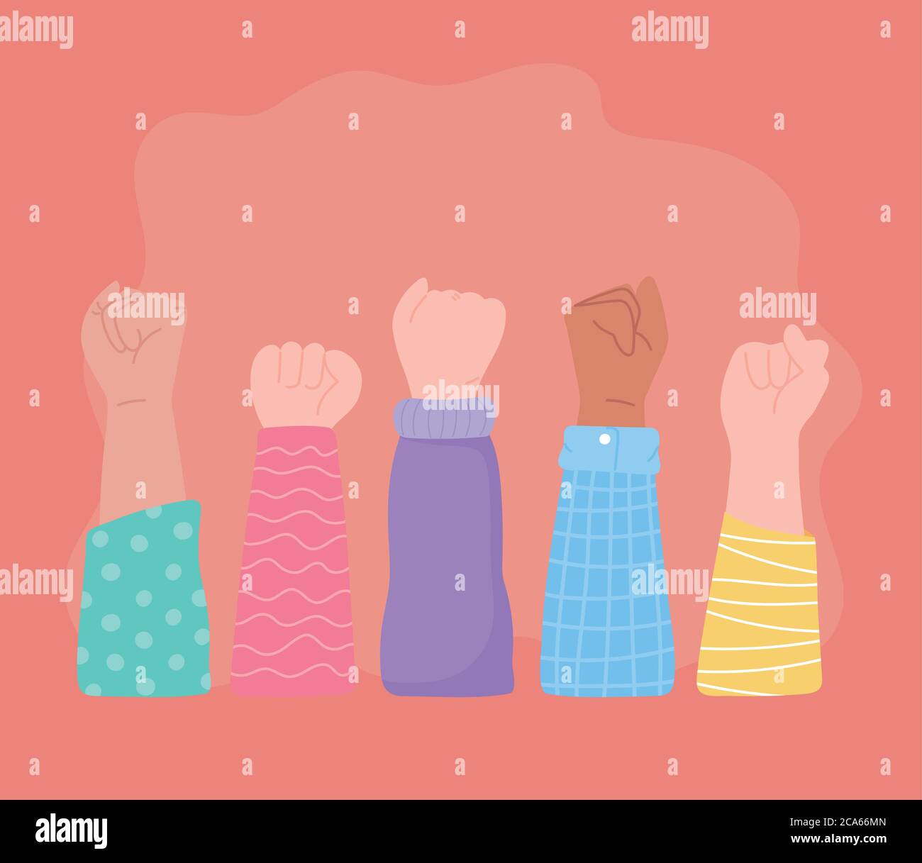 manifestation protest activists, raised up hands demonstrate power ...