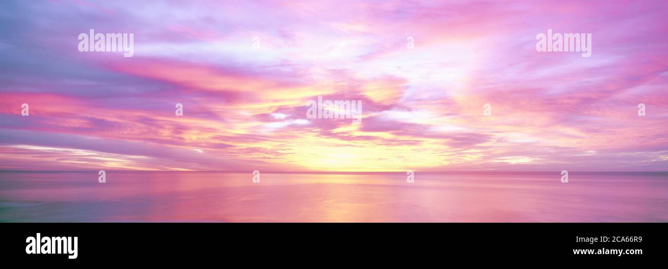 Sunrise over Sea of Cortez, El Cardonal, Baja California Sur, Mexico ...