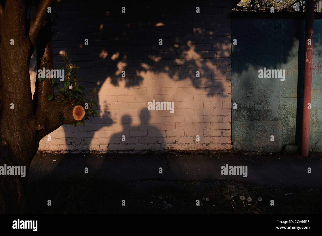 A fire hydrant on the side of a building Stock Photo - Alamy