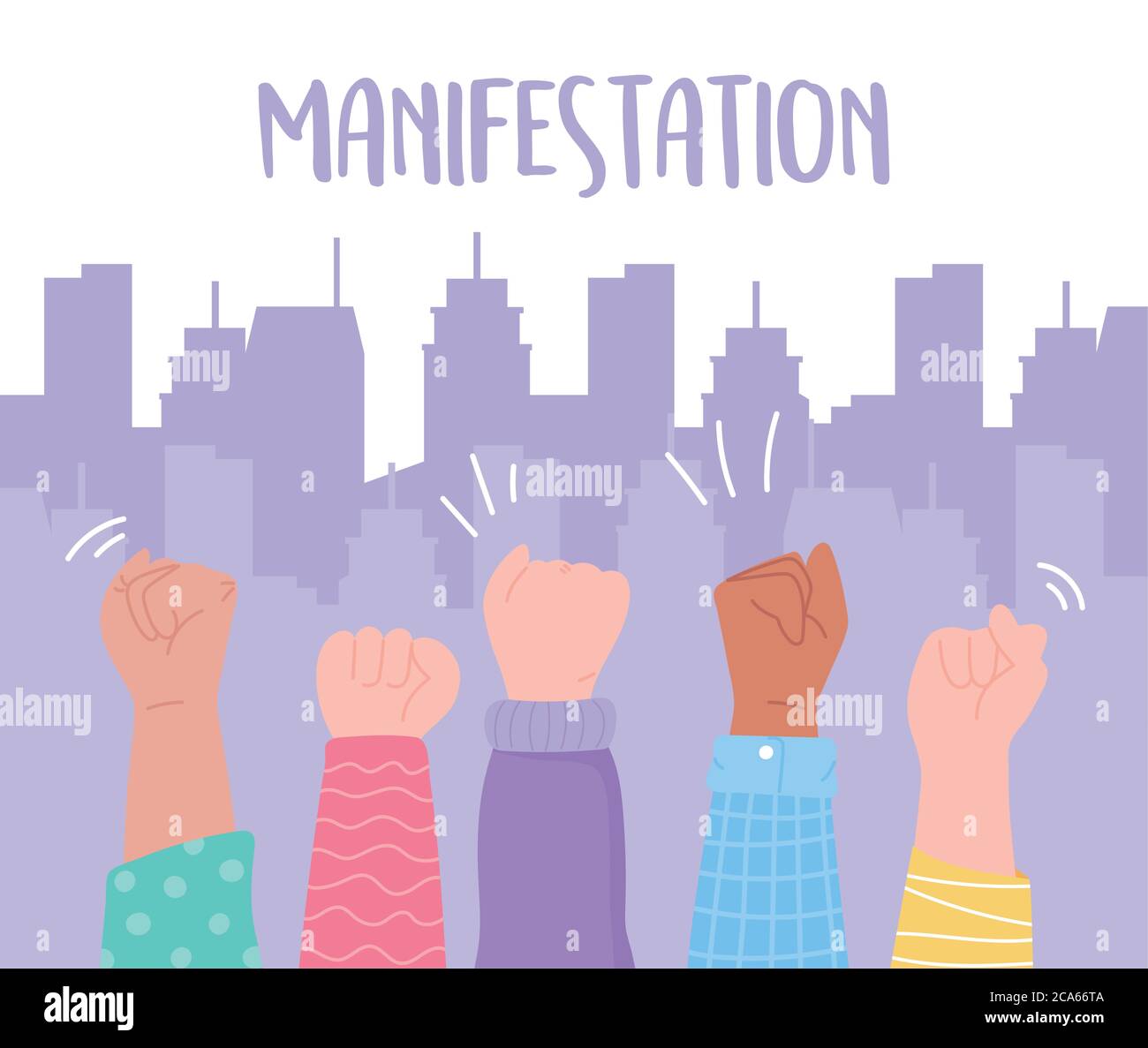 manifestation protest activists, hands up message protesting in the ...